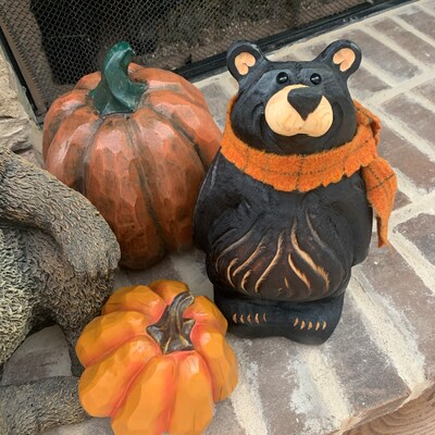 Chainsaw Carved Rail Bear - Etsy