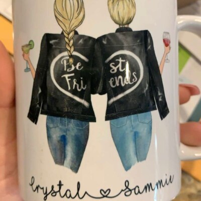 Personalized Best Friend Mug, Best Friend Gift, Friend Mug, Besties ...