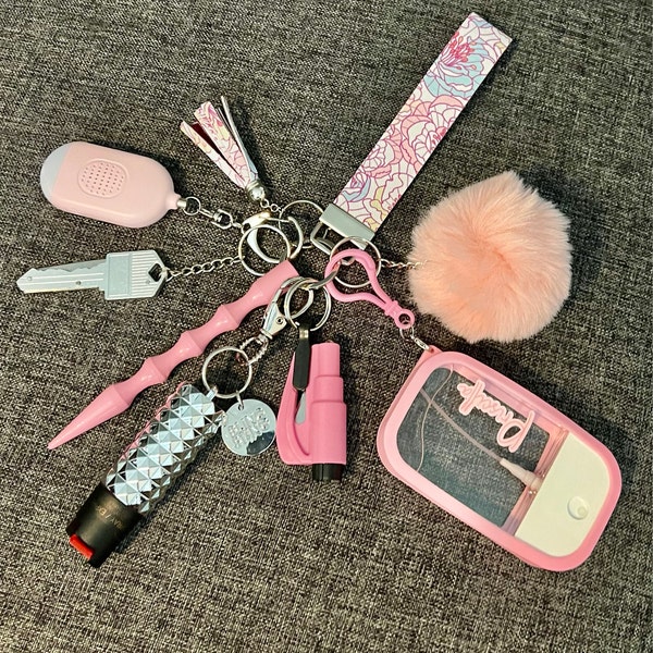 6 Halloween Floral Ghosts and Pumpkins Faux Leather Wristlet Keychain ...