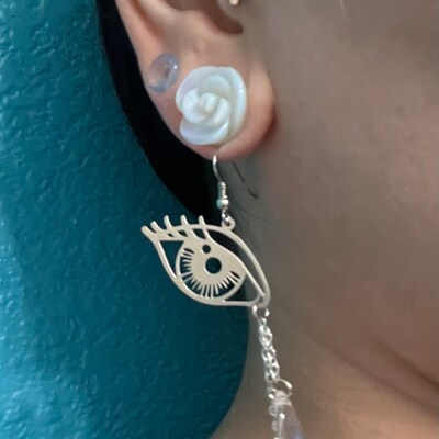 Jade Beetle Earrings //// Beetle Earrings // Bug Earrings // Crystal ...