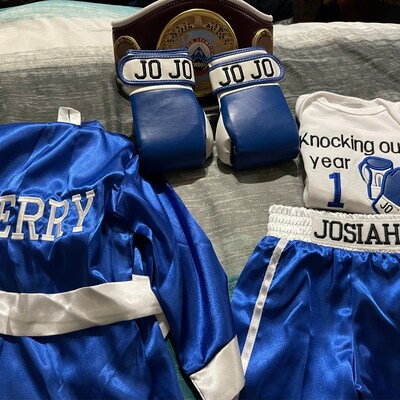 Baby Halloween Boxing Set: Personalized Robe Shorts and - Etsy
