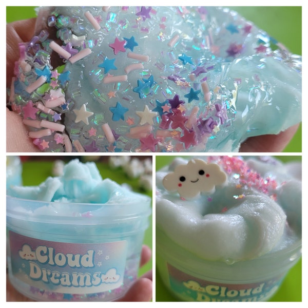 Cloud Dreams Slime, Cloud Slime, Cloud Charms, Icee Slime, Clear Slime ...
