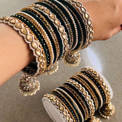 Indian Bangles Set / Bridal Bangles Set / Indian Jewelry / - Etsy