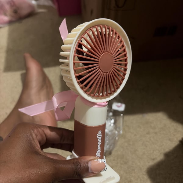 Personalized Handheld Fan: Custom Name, Portable Cooling Gift - Etsy