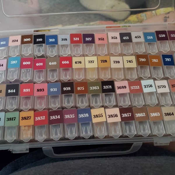 Small DMC Diamond Painting Labels Color Coordinated DMC Stickers 0.5 ...