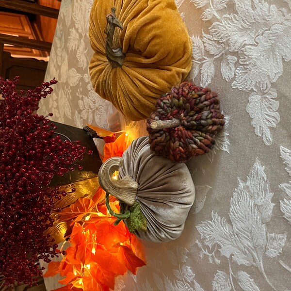Luxury Knit Pumpkins Knit Pumpkin, Knit Fall Accessories, Fall Decor ...