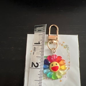 Rainbow Flower Keychain,flower Keychain,airpods Acc - Etsy
