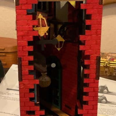 DIY Wizards Alley Book Nook Book Shelf Insert Kit Magic Alley HP ...