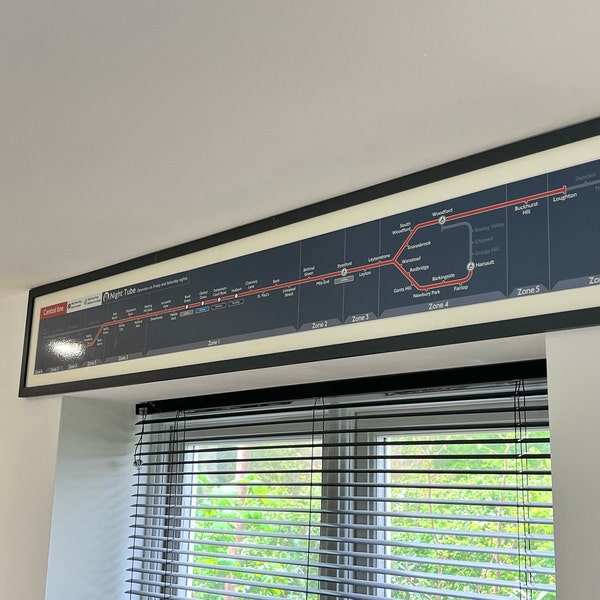 London Underground Original Tube Map Hammersmith & City / Circle Line ...