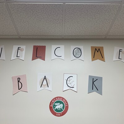 BOHO VIBES Bulletin Board Banners Neutral Classroom Bunting Editable ...