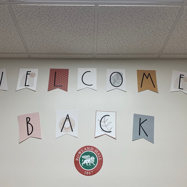 BOHO VIBES Bulletin Board Banners | Neutral Classroom Bunting ...