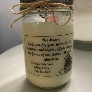 School Bus Driver Gift Candle Personalized Lid Funny Birthday - Etsy