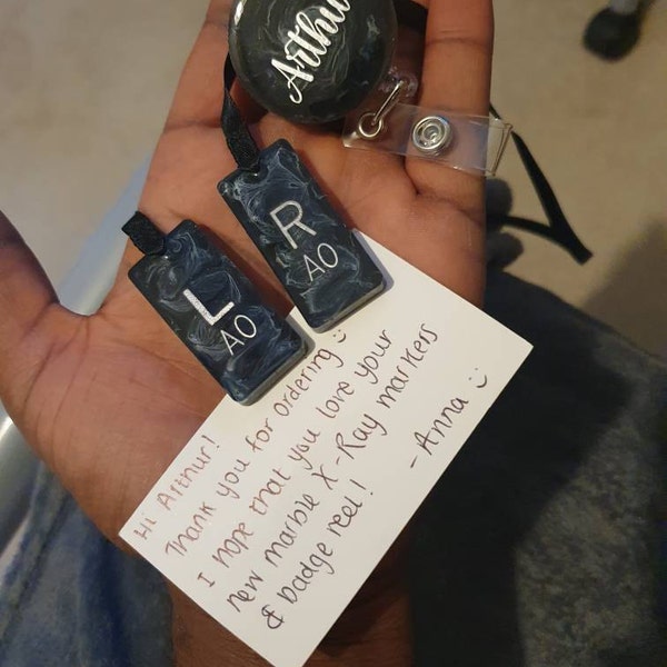 Blue and Red Student X-ray Anatomical Side Markers With a Shimmer ...