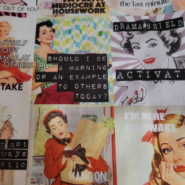 Retro Vintage Newspaper Fabric Newspaper Print Fabric 100% Cotton ...