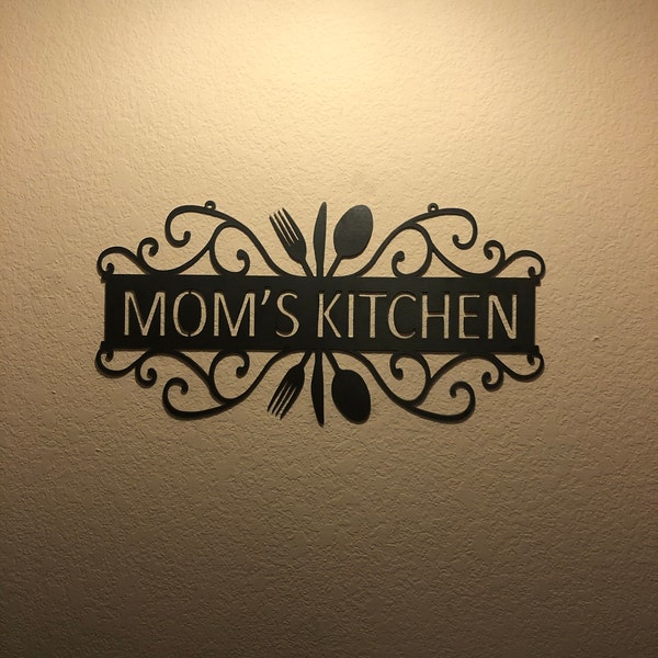 Custom Metal Kitchen Sign Kitchen Decor Kitchen Wall Art Mimi's Kitchen ...