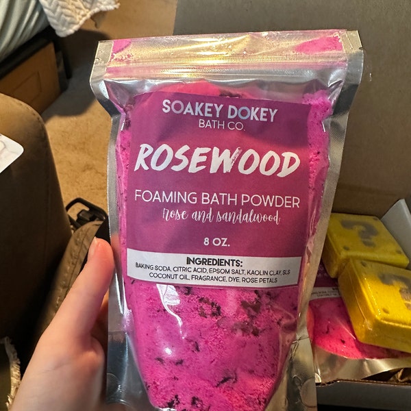 Foaming Bath Powder, Fizzy Bath Soak, Bath Salt, Bath Bomb Powder, Bath ...