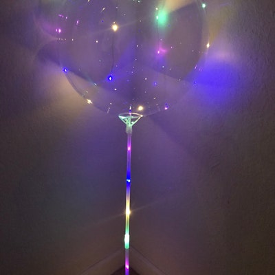 10 Pcs White OR Color Led Bobo Balloon With Led Lights Bobo Balloons 20 ...