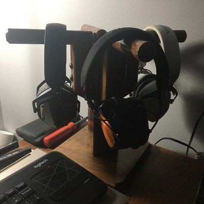 Quad 4 Headphone Stand Multiple Headphones Stand Mens Gift Christmas ...