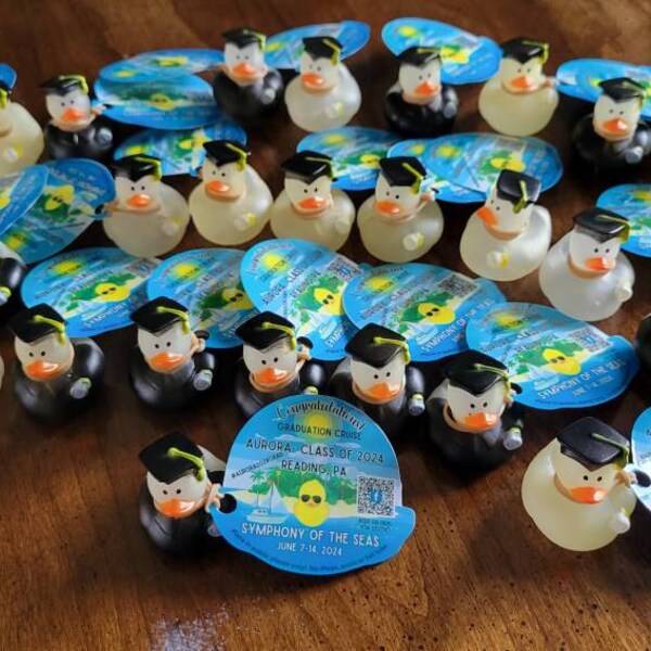 Cute Island Cruising Duck Tags Printed Laminated and Shipped Duck Tags ...