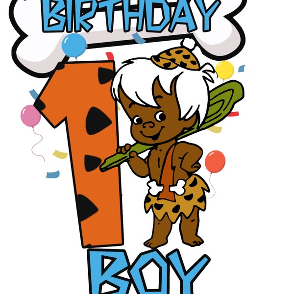 African American Bam Bam First Birthday, Digital Download, Png ...