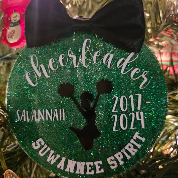 Cheerleading Ornament, Competition Cheer Gift, Holiday Gift ...