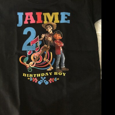 Coco Birthday Shirt, Coco Boy's Shirt, Coco Birthday Boy, Coco Black ...