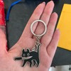 Knifecat Metal Keychain - Etsy
