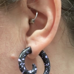 Pairs Green Stone Ear Gauges/double Flared Ear Plug/gauge & - Etsy