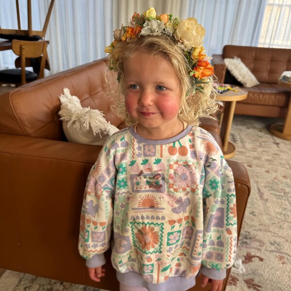 Wildflower Dried Flower Arrangement, Mauve Pink Tea Tree Whimsical ...