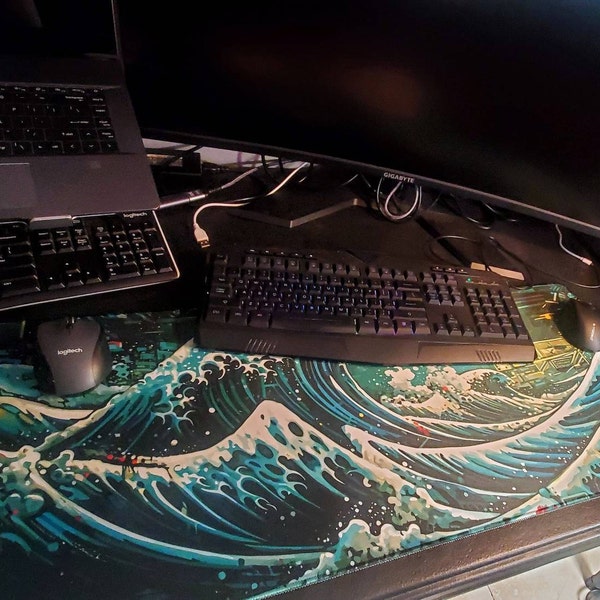 Cosmic Rapture Design 1, Desk Pad, Mouse Pad, Desk Mat, Surreal ...