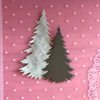 Pine Trees Metal Cutting Dies Christmas Tree Crafting Dies Holiday Die ...