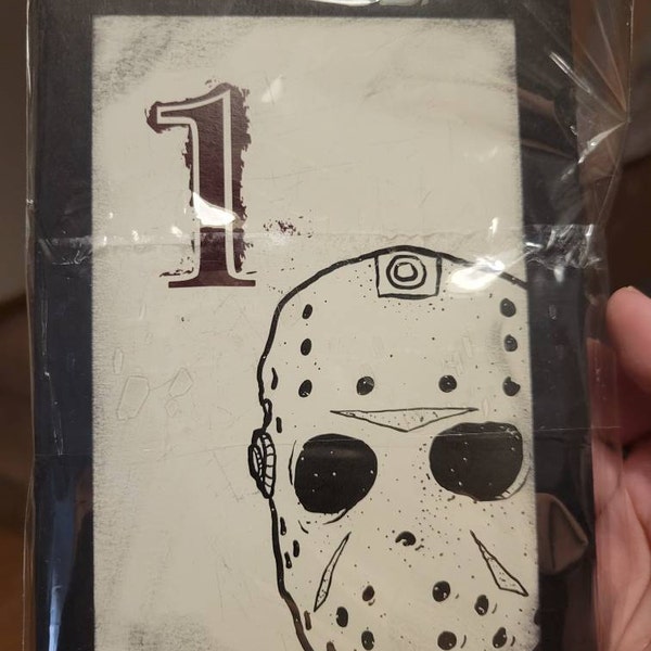 Halloween Monsters Table Number for Gothic Horror Themed Weddings or ...