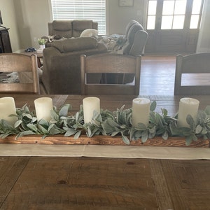 Rustic Long Wood Tray Centerpiece Serving Home Decor - Etsy