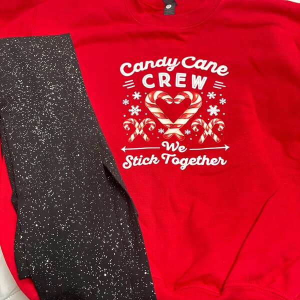 Christmas Candy Cane Crew Shirt, Christmas Family Matching T-shirt ...