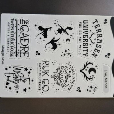ACOTAR Bookish Sticker Sheet A Court of Thorns and Roses Waterproof ...