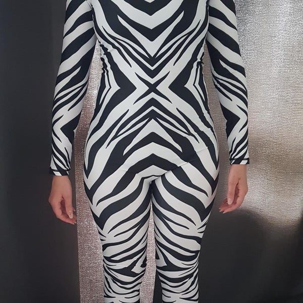 Tiger Mesh Catsuit, Tiger Mesh Costume Women, Animal Mesh Costume Women ...