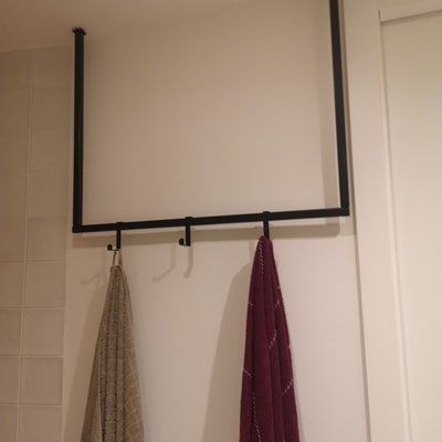 Ceiling Clothes Rack// Clothing Rack // Ceiling Rack // Ceiling Storage ...