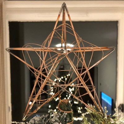Copper Star Christmas Tree Topper - Etsy