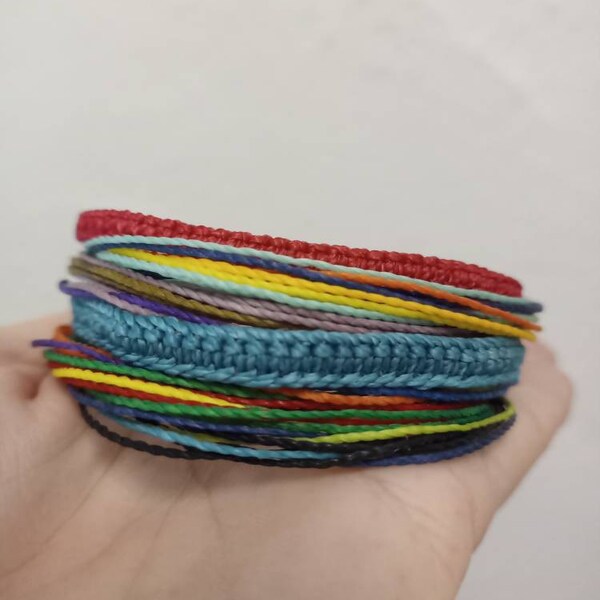 Indie Macrame Bracelet for Men, Adjustable Knotted Bracelet, Ethnic ...