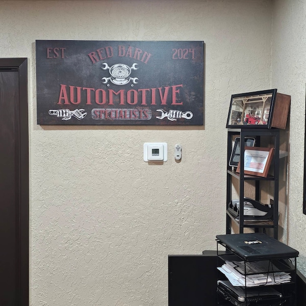 Custom Garage Sign, Car Mechanic Sign, Work Shop Sign, My Tool My Rules ...