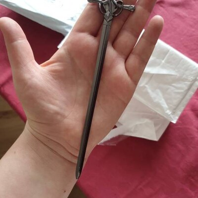 Handmade REVERSIBLE Warrior Sword Hair Stick, Sword Hair Pin, Gothic ...