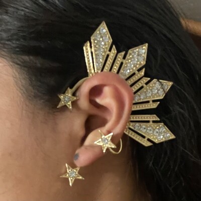 Miss Universe Stars and Sun Ear Cuff - Etsy