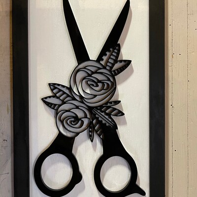 Floral Scissors SVG FILE - Etsy
