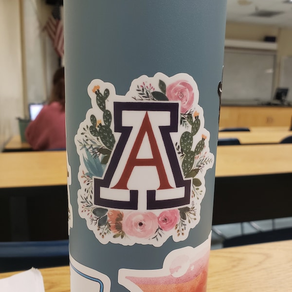 U of A Stickers-vinyl Stickers- Watercolor Vinyl Sticker-uofa Decor ...
