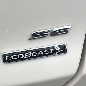 Gel Coated domed FORD ECOBEAST Emblem Overlays Ecoboost Eco Boost ...