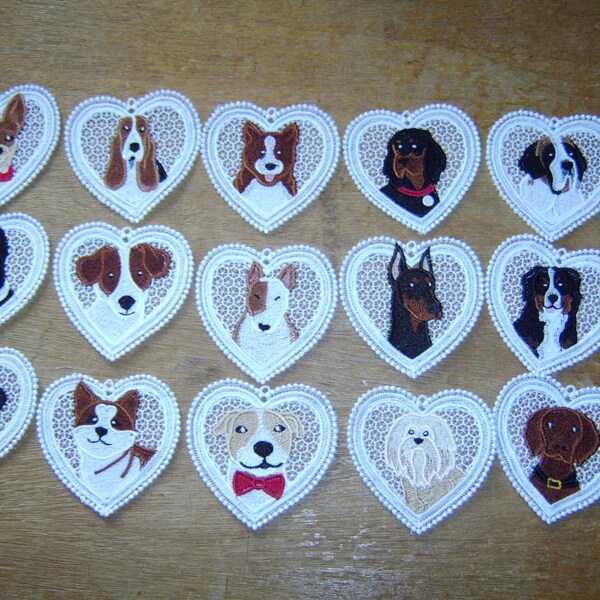 FSL I Love My Dog Free Standing Lace Machine Embroidery Designs Instant ...