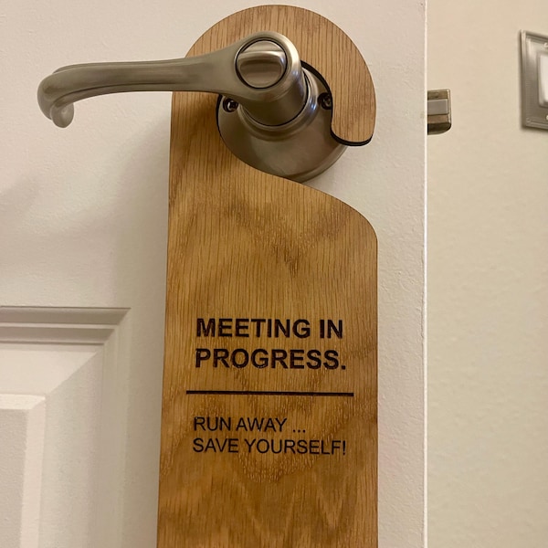 Do Not Disturb Sign, I'm in Here, Work Door Hanger, Door Sign, Office ...