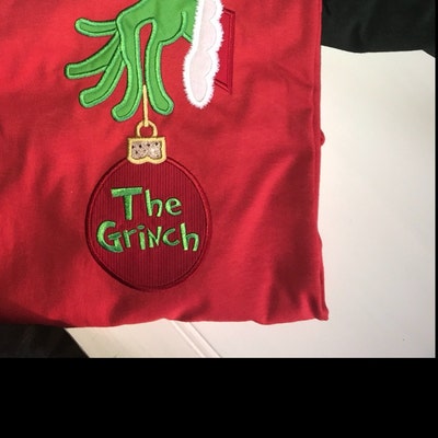 Green Monster Hand Monogram Applique Digital Machine - Etsy