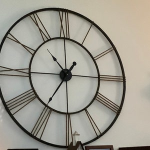 Large Wall Clock Kit With Raised Numbers Pallet Clock DIY Spool Clock ...