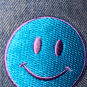 Smiley Face Iron on Patch Embroidered Patches for Jackets - Etsy